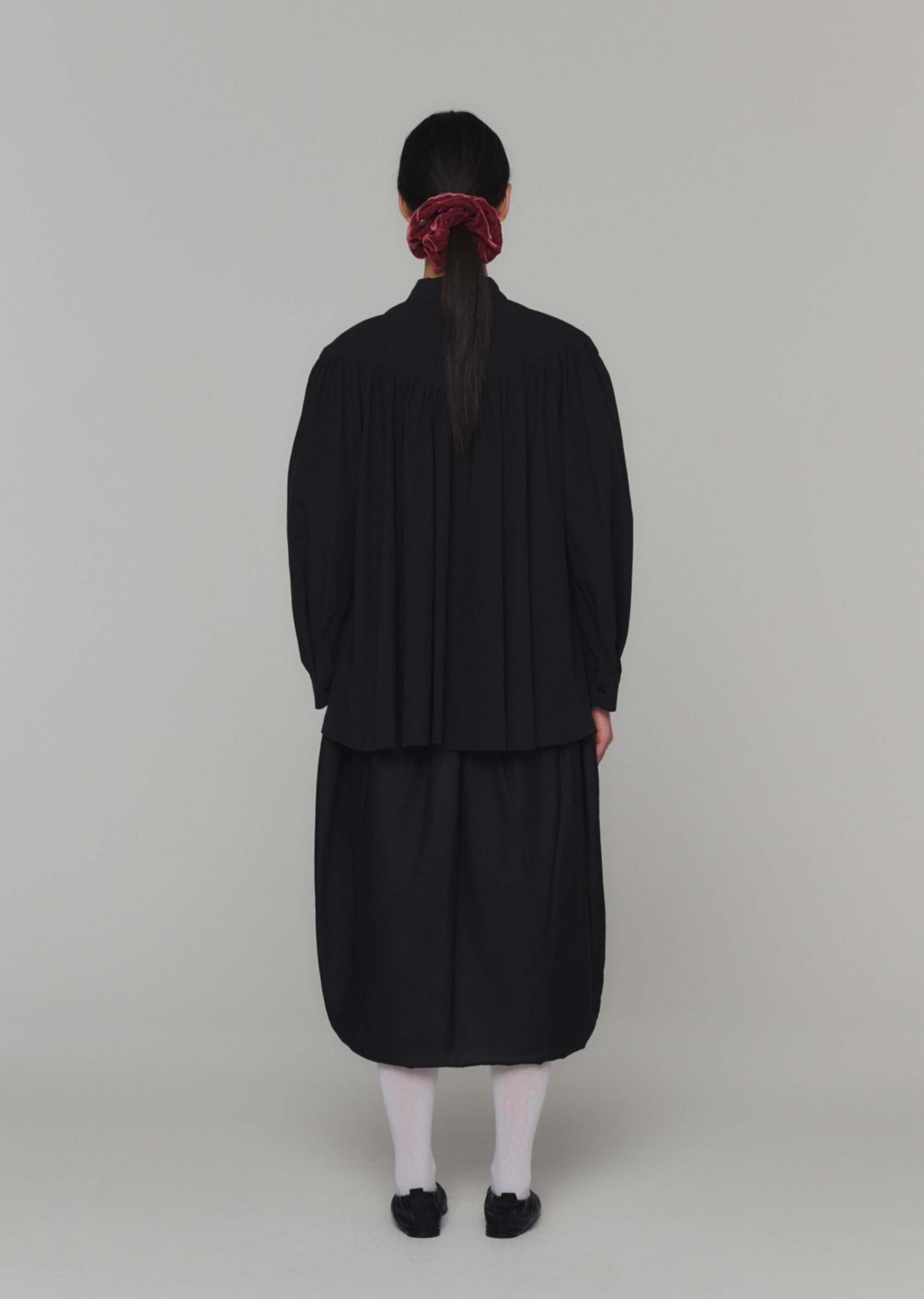 AMOMENTO Sheer Padded Dress - Black | Garmentory