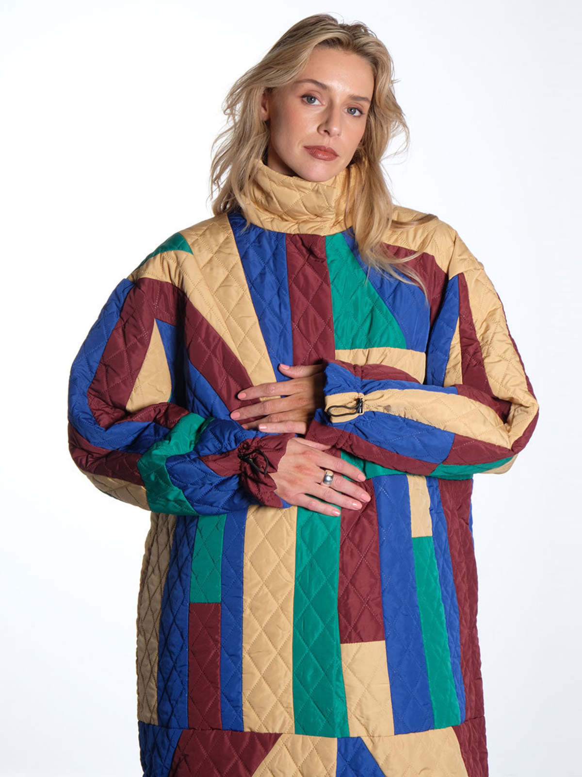 stella nova Patchwork Coat - Multicolour | Garmentory