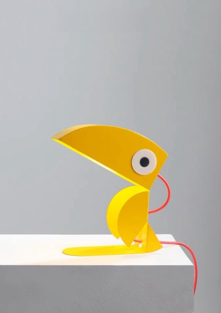 INSPECIAL HOME Whimsical Eclectic Memphis Cute Parrot Table Lamp for ...