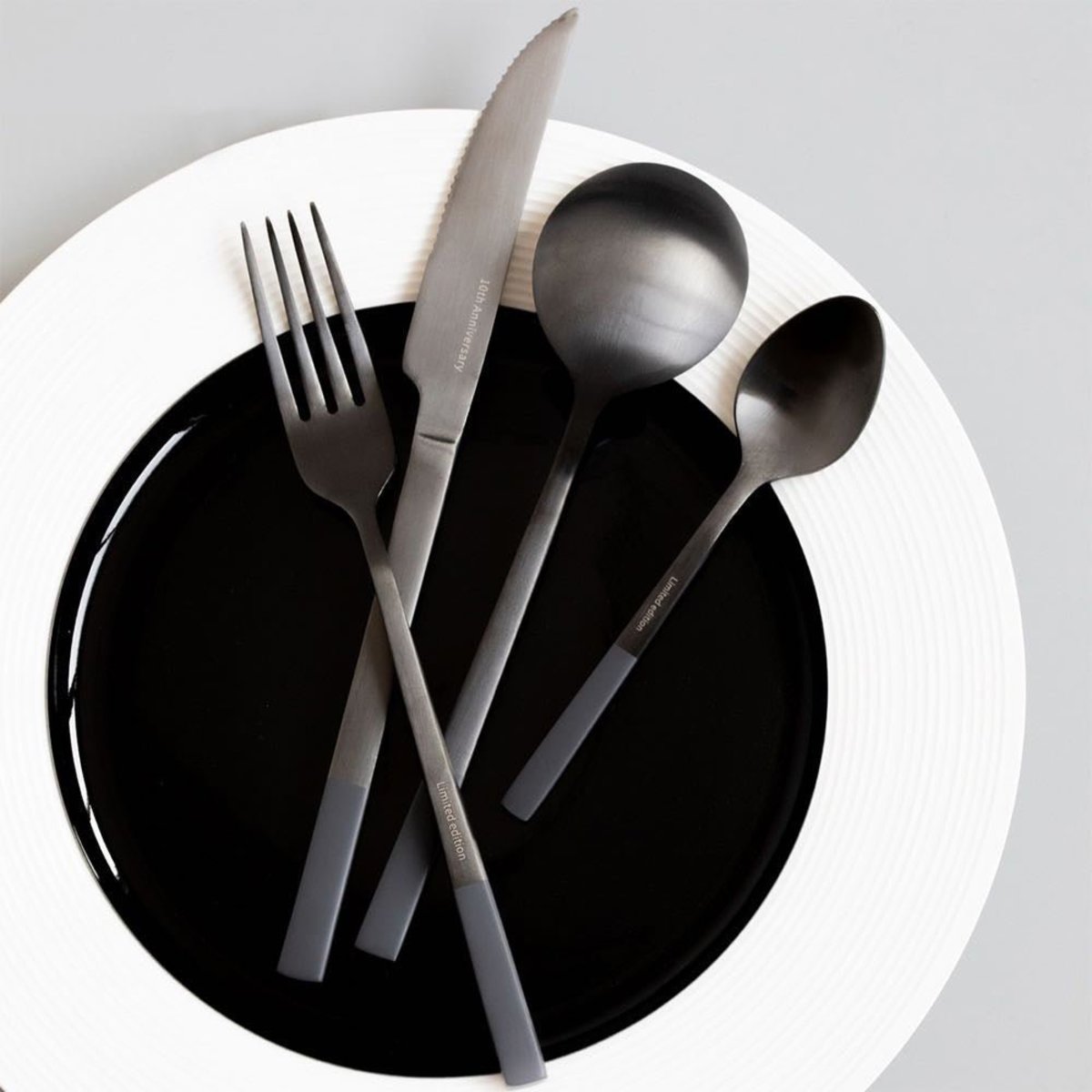 INSPECIAL HOME Stainless Flatware - Matte Black, Set of 4 | Garmentory