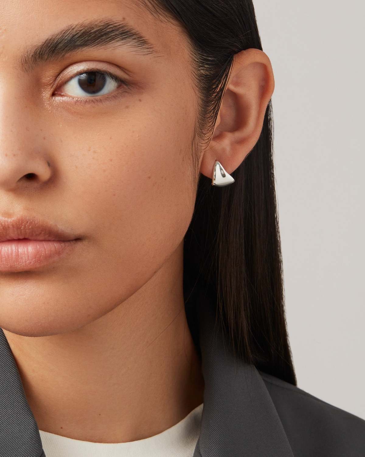 Jenny Bird Lisieux Ear Cuff & Stud Set - Silver | Garmentory