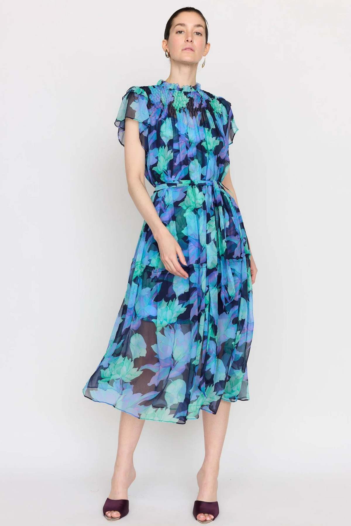 Christy Lynn Vera Dress - Midnight Waterlily | Garmentory
