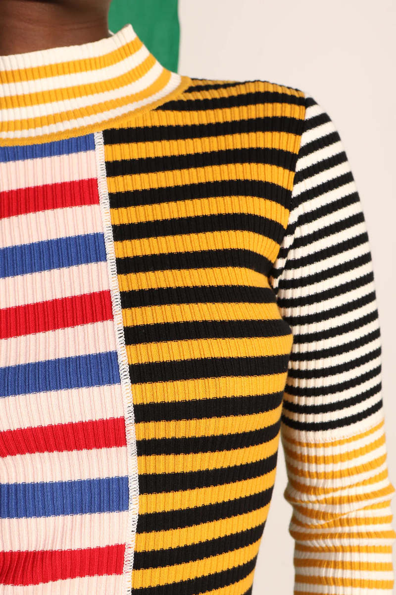 L.F.Markey Cecil Dress - Multi Stripe | Garmentory