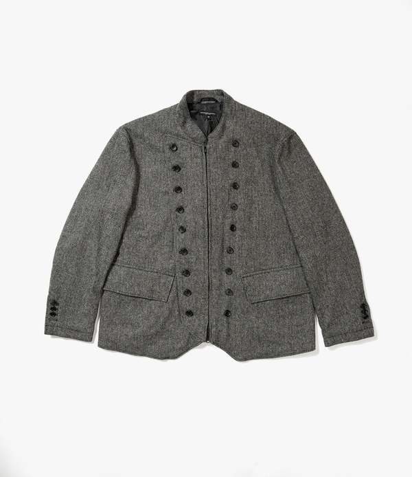 Engineered Garments Poly Wool Herringbone Chelsea Jacket - Grey ...
