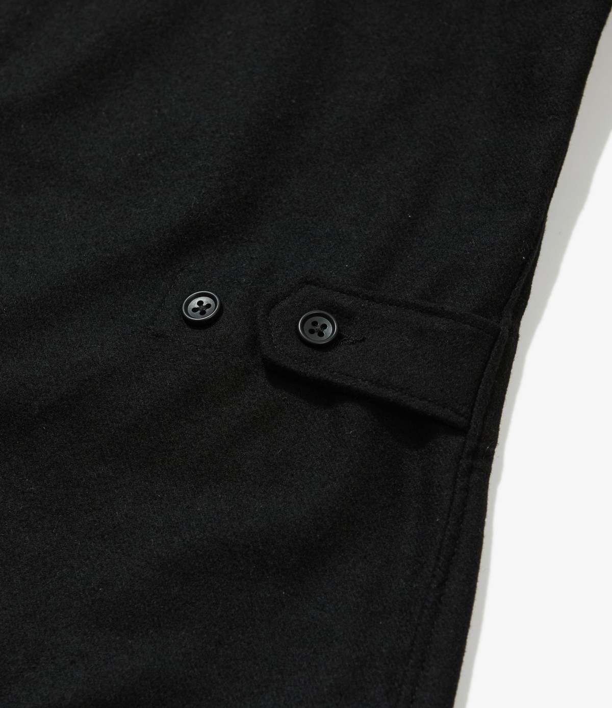 Engineered Garments Solid Poly Wool Flannel Loiter Jacket - Black ...