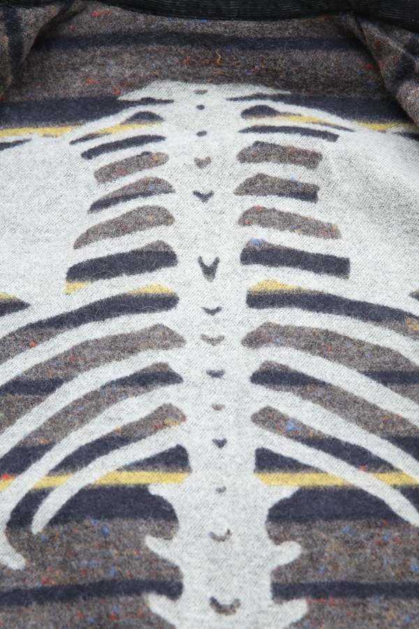 Kapital 14oz Denim Bone Lining Reversible Zip-Up Work Jacket - Black ...