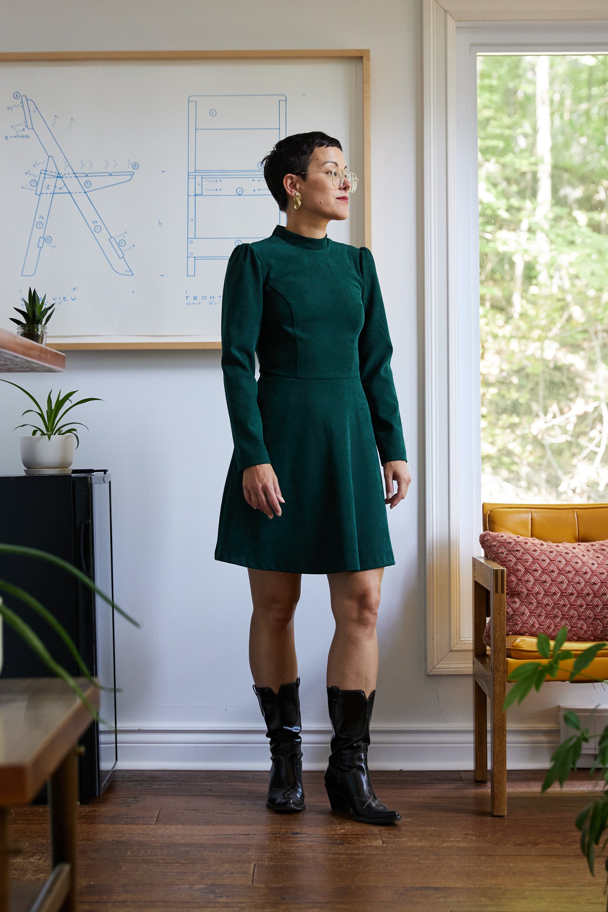 Birds of North America Topaz Dress - CONIFER | Garmentory