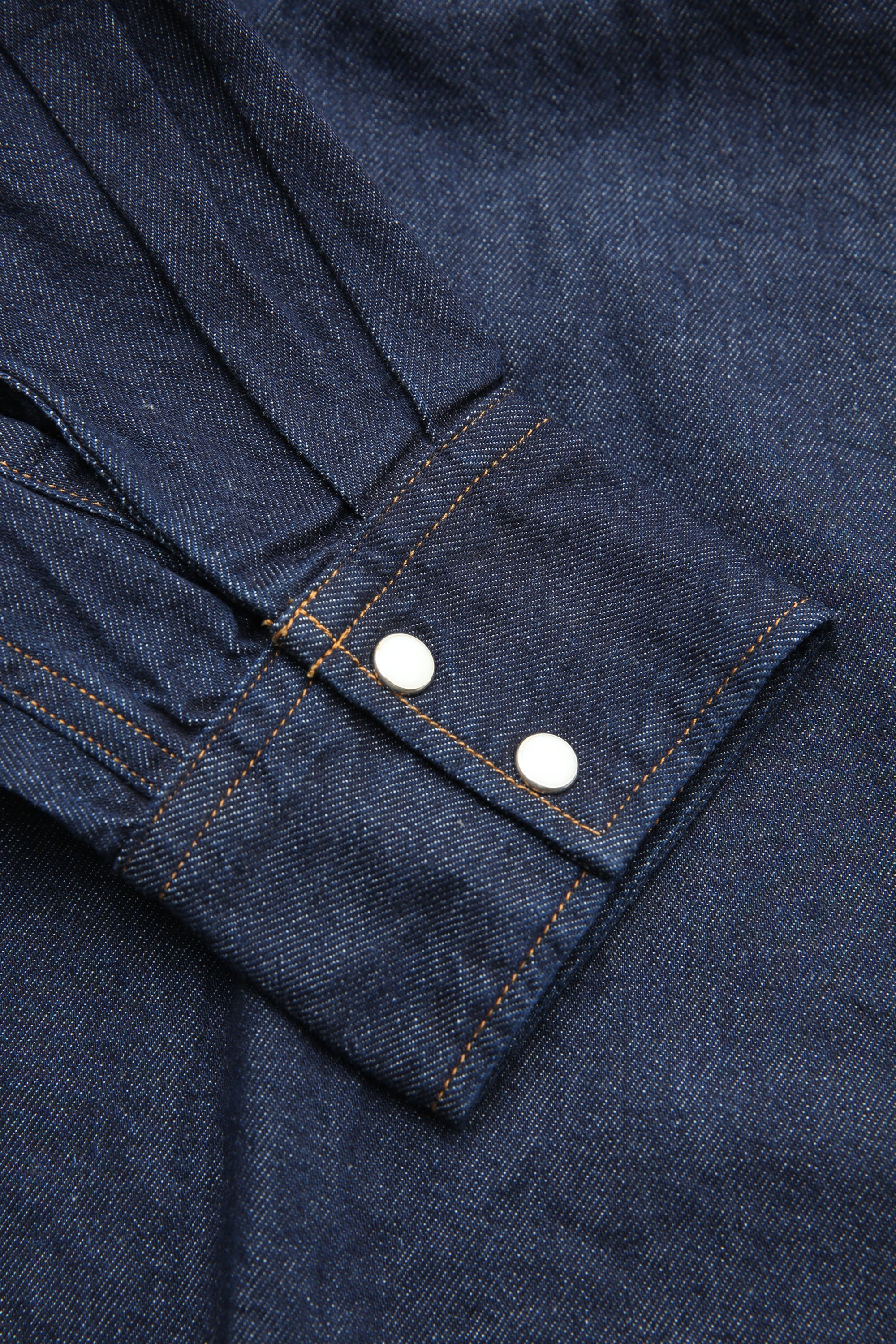 Kapital 8oz Denim Husky Western Shirt - Indigo | Garmentory