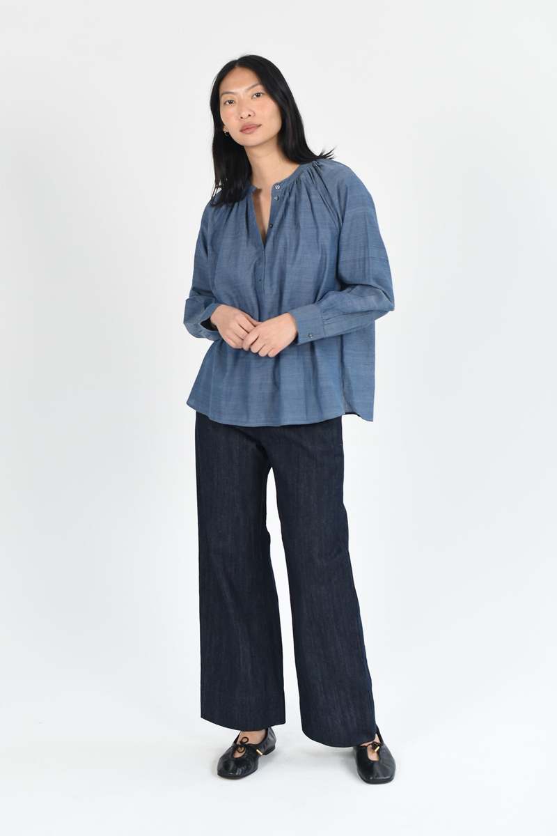 M.PATMOS Foster Shirt - Chambray | Garmentory