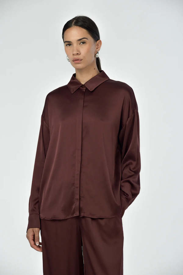 Paper Label Carol Shirt - Truffle | Garmentory