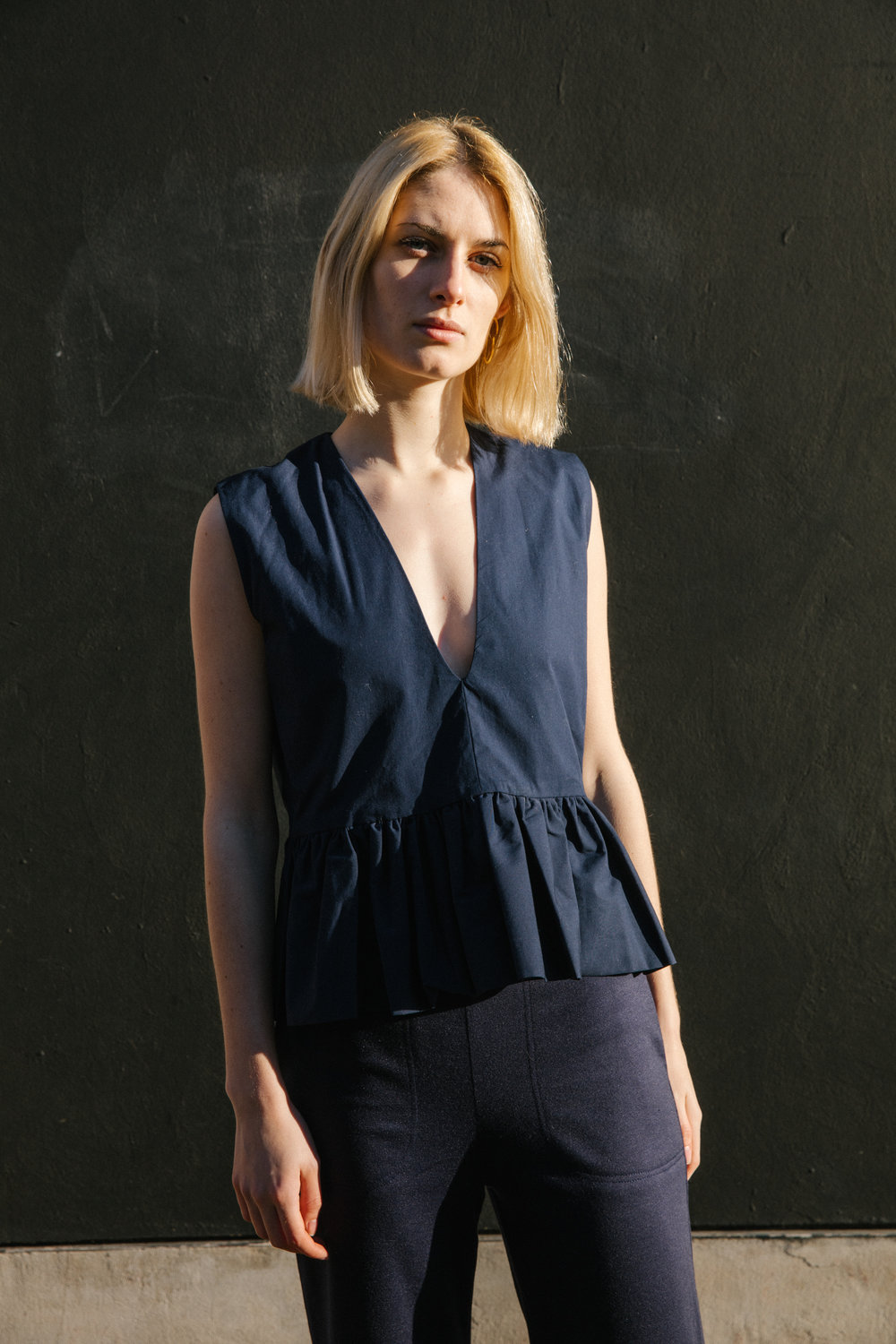 Toit Volant Ura Top - Navy | Garmentory