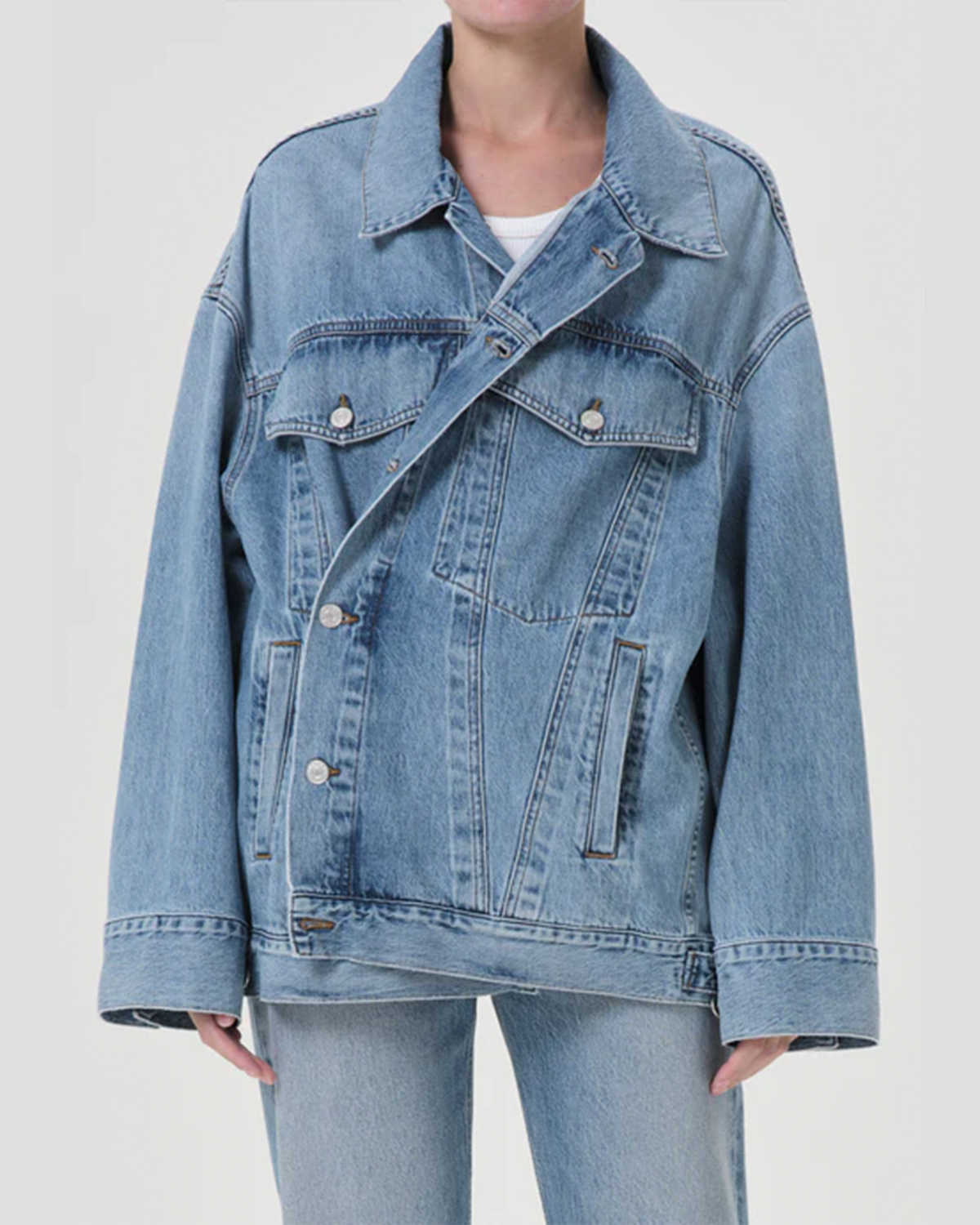 AGOLDE Reworked Wayne Jacket - Clarity Wash | Garmentory