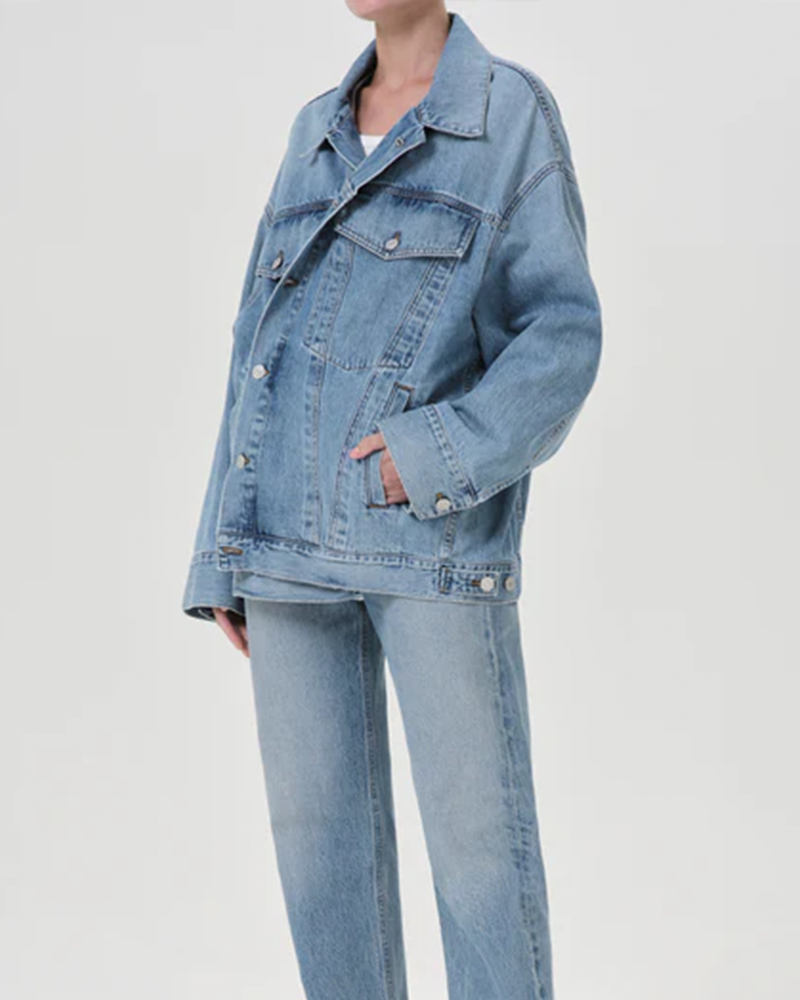 AGOLDE Reworked Wayne Jacket - Clarity Wash | Garmentory