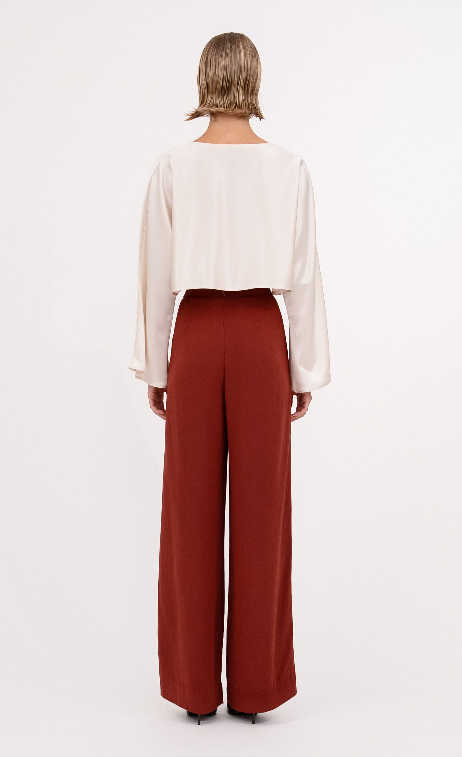 Nonchalant Label Elena Crop - Champagne | Garmentory