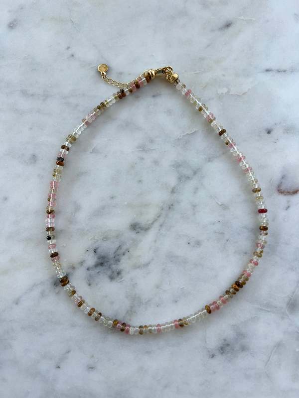 Accessory Concierge Micro Bead Necklace - Sand | Garmentory