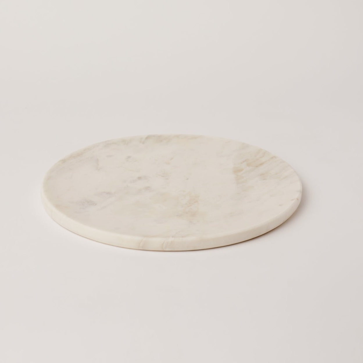 Fleck White Marble Platter | Garmentory