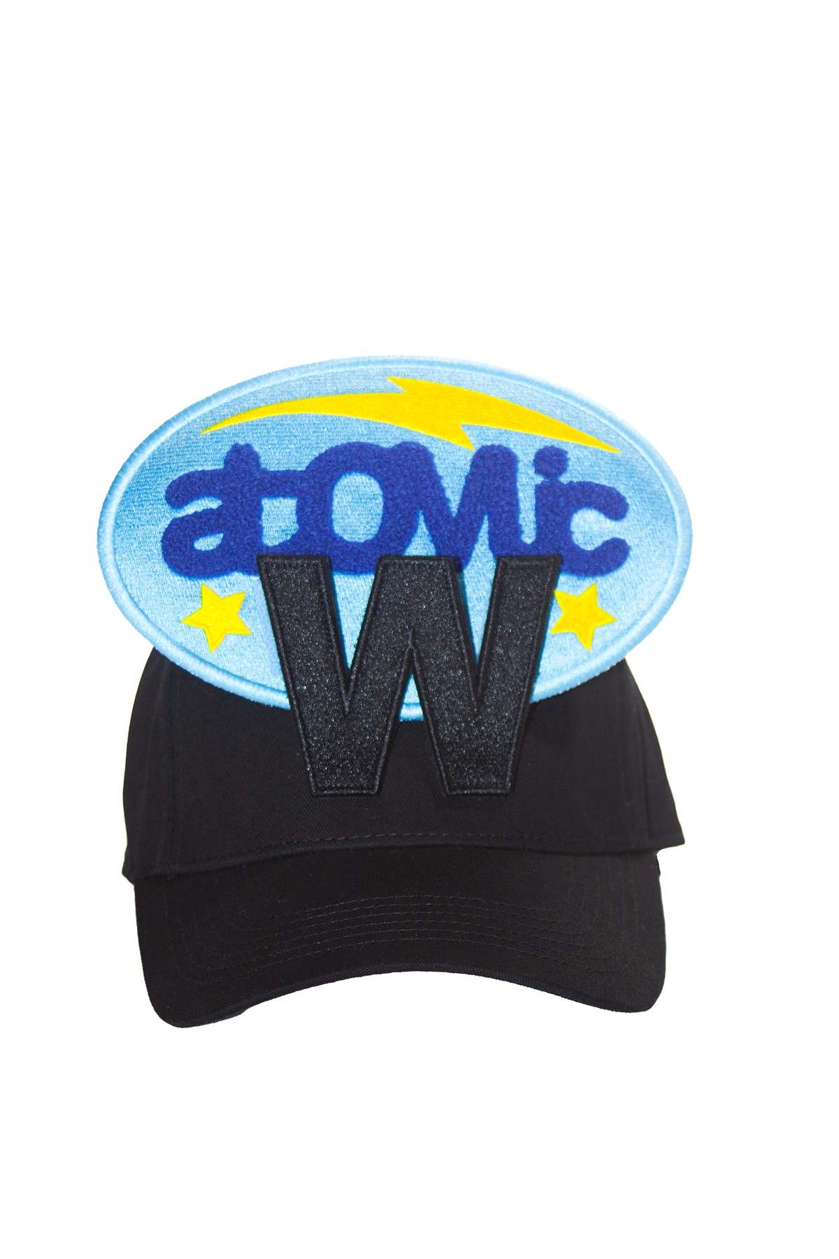 Walter Van Beirendonck Detachable Atomic Patch Cap - Black/Blue ...