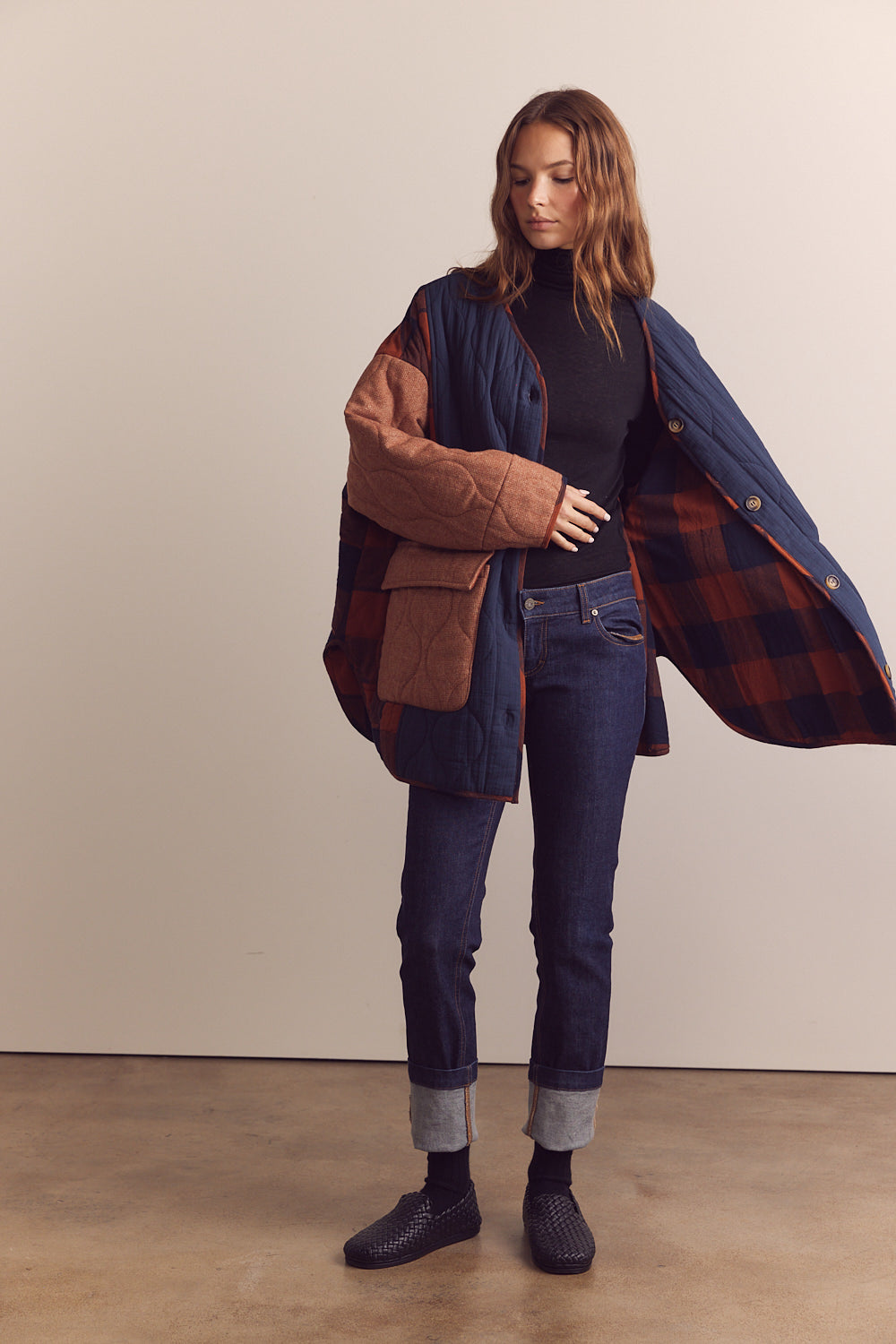 amente Reversible Patched Quilt Jacket - Multi | Garmentory
