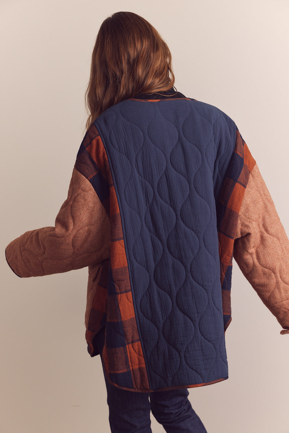 amente Reversible Patched Quilt Jacket - Multi | Garmentory