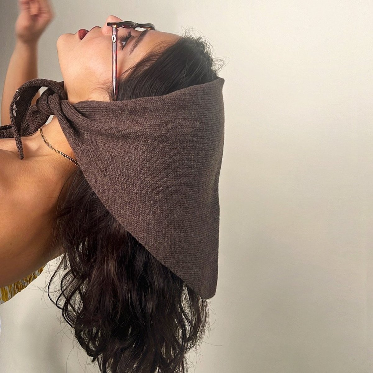 Givéh Lily Mini Scarf - Coffee | Garmentory