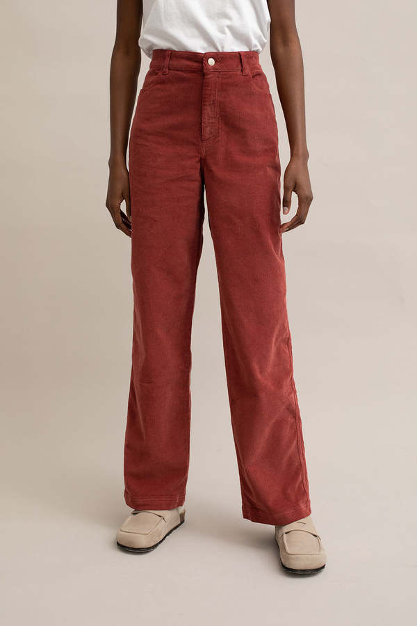 Mus & Bombon Ruecas Pants - Bright Red | Garmentory