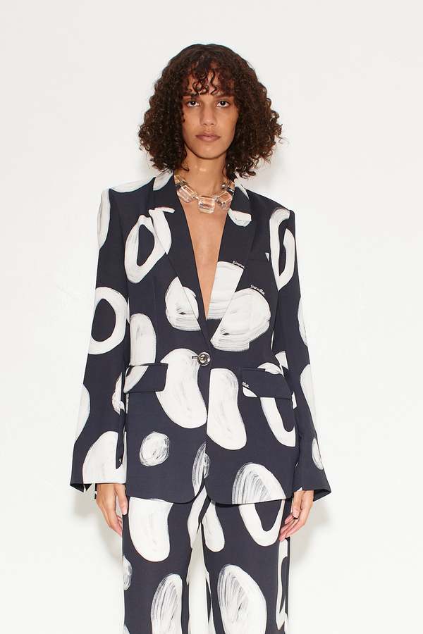 Simon Miller Lennox Crepe Jacket - Painted Dot | Garmentory