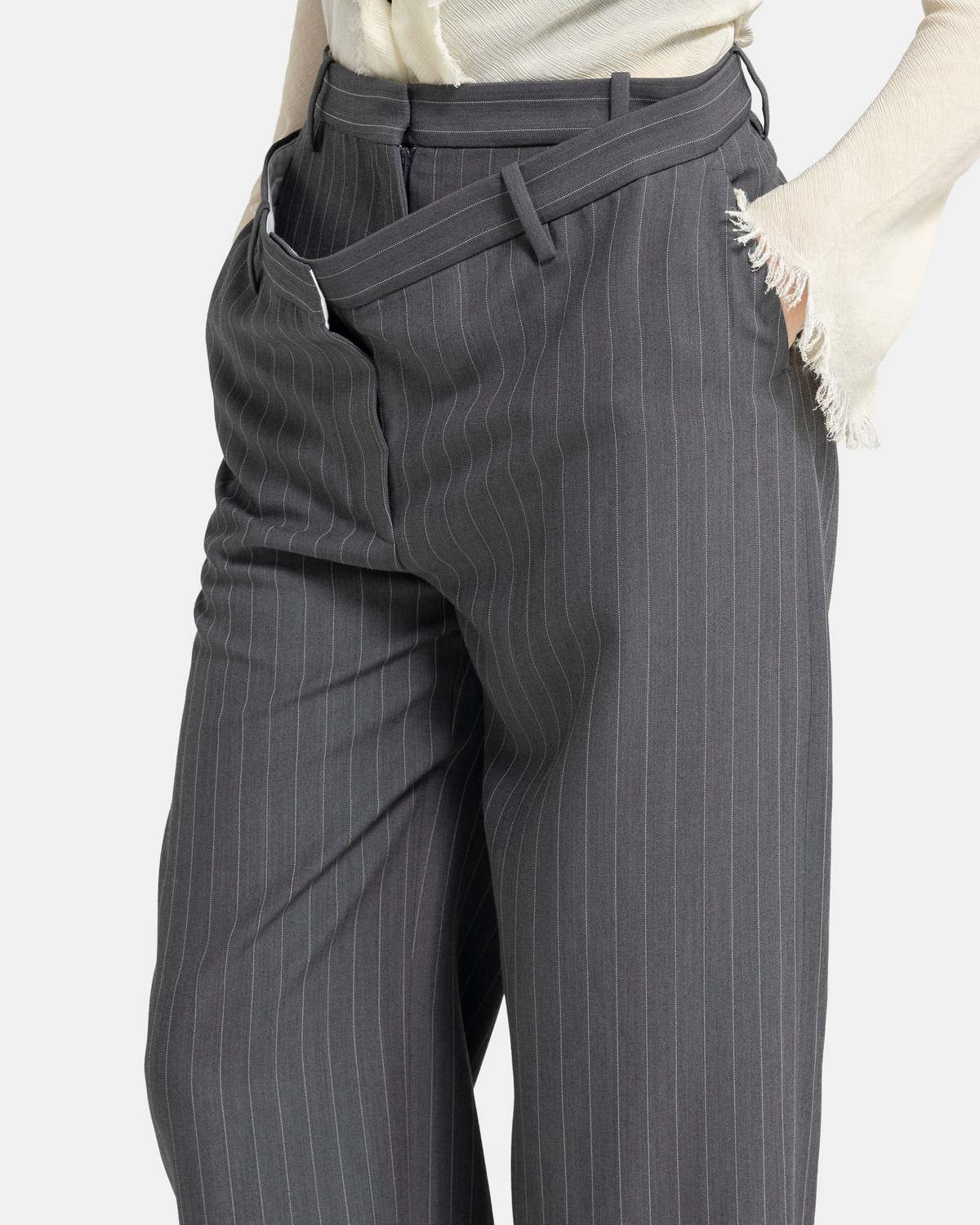 Acne Studios Layered Trouser - Grey Melange | Garmentory