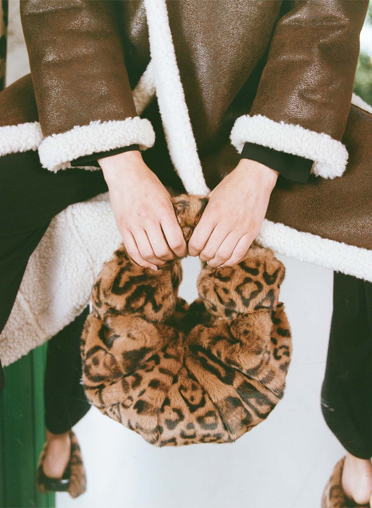 Simon Miller Faux Fur Lopsy Bag - Cheetah Scramble | Garmentory