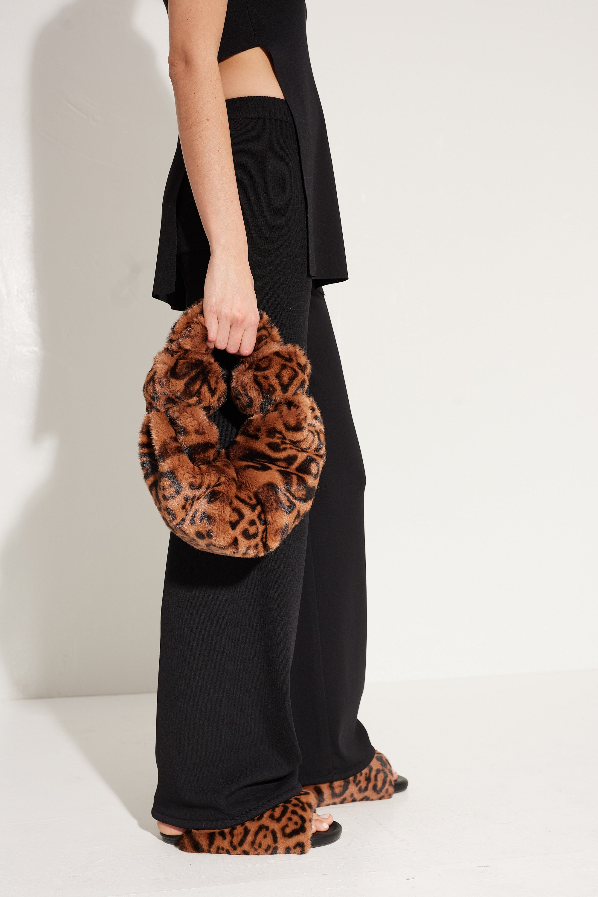 Simon Miller Faux Fur Lopsy Bag - Cheetah Scramble | Garmentory