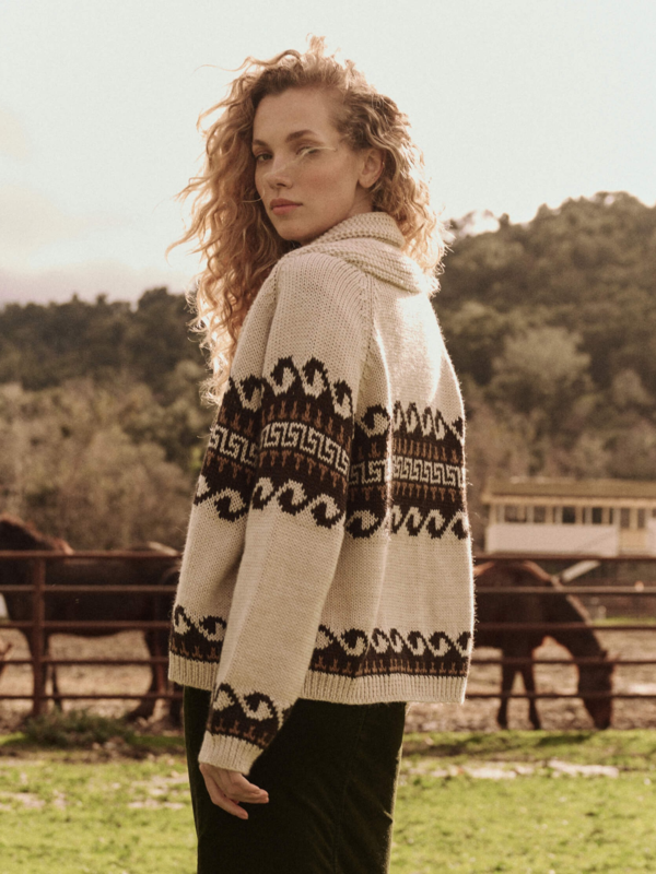 The Greek Key Lodge Cardigan | Garmentory