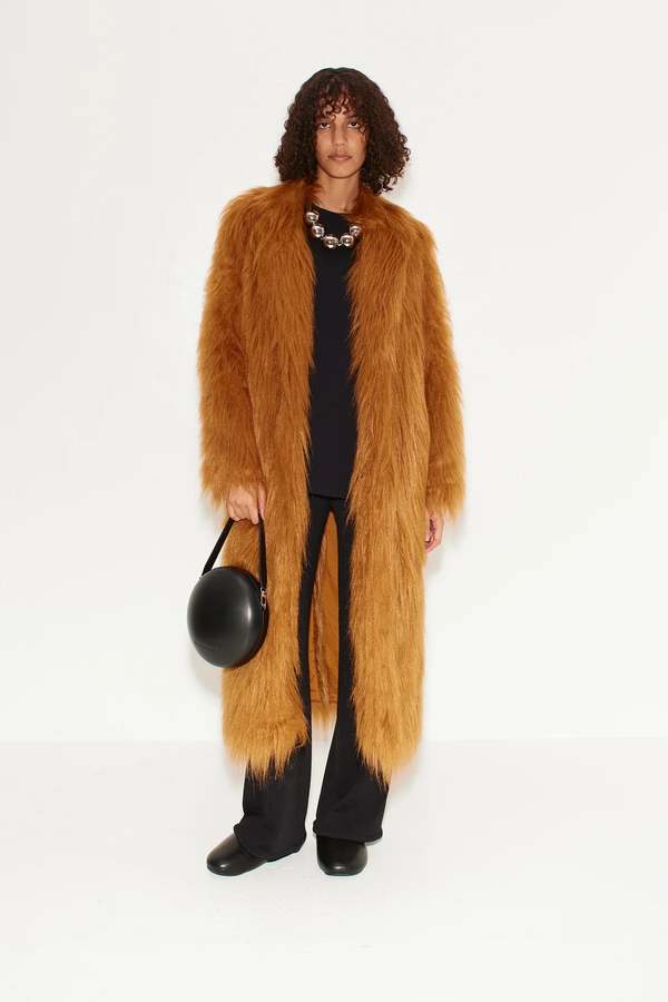 Simon Miller Lett Shaggy Faux Fur Coat - Wheat | Garmentory