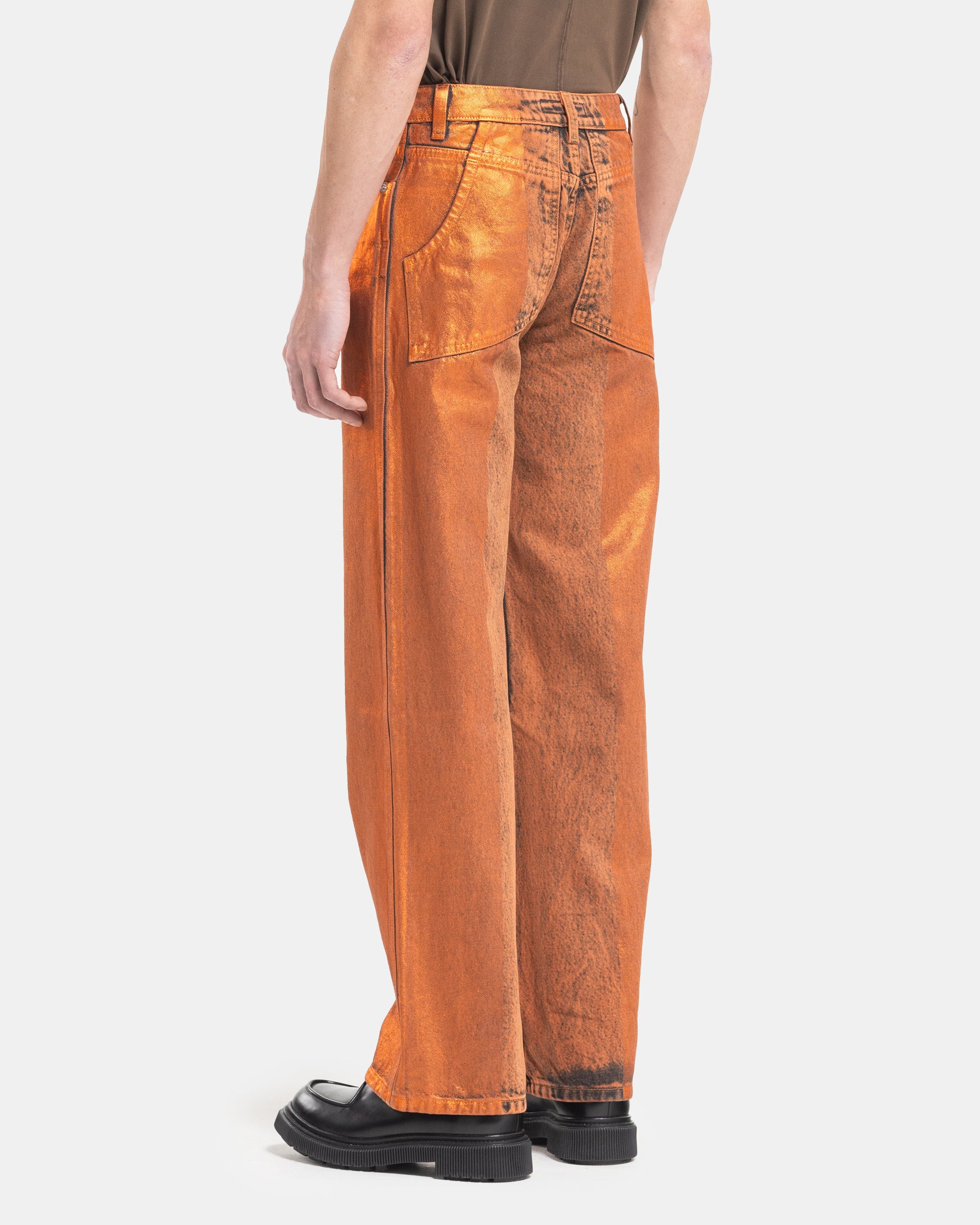 ECKHAUS LATTA Wide Leg Jean - Copper | Garmentory