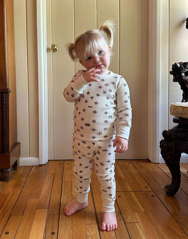 Kids Noble Organic Waffle Set - Blanches Kitchen Tile | Garmentory