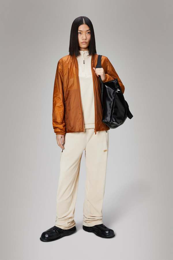 Rains Kauto Insulated Curve Jacket - Rust | Garmentory