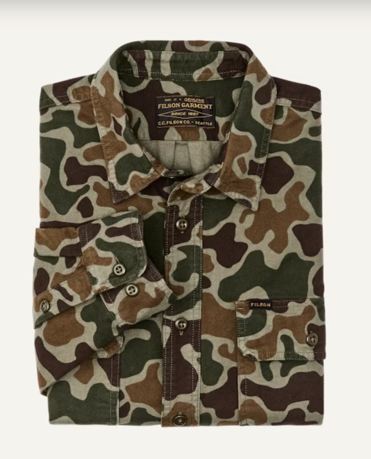 Filson Field Flannel Shirt - Camo | Garmentory