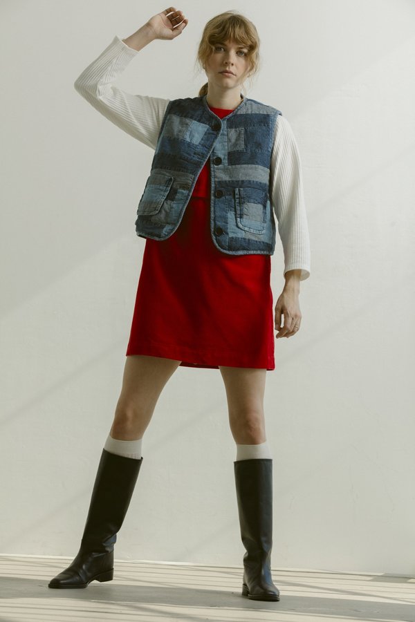 Carleen Reversible Vest - Log Cabin | Garmentory