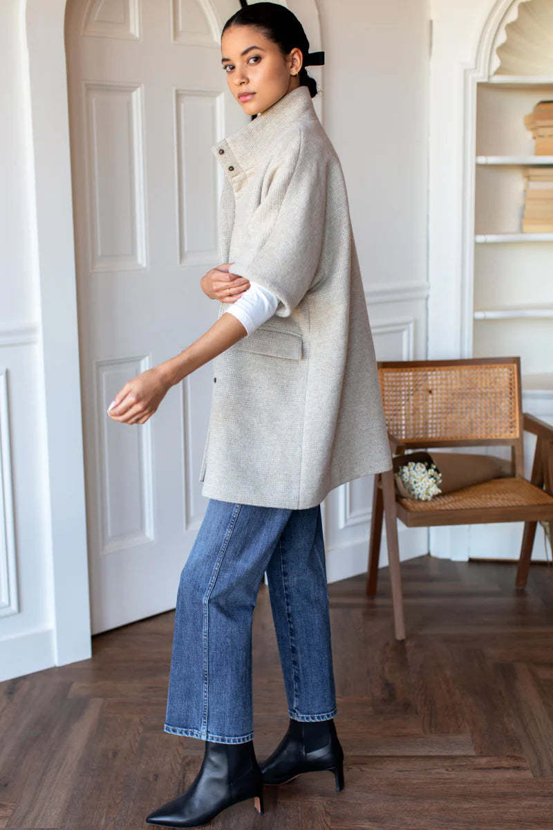 Emerson Fry Layering Jacket - Camel Houndstooth | Garmentory