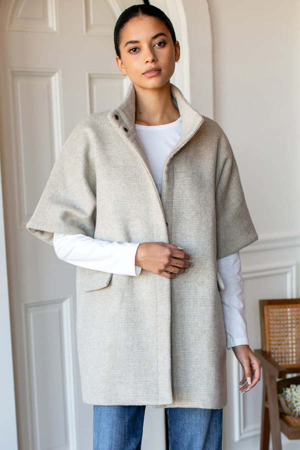 Emerson Fry Layering Jacket - Camel Houndstooth | Garmentory