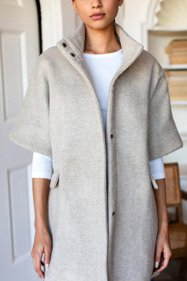 Emerson Fry Layering Jacket - Camel Houndstooth | Garmentory