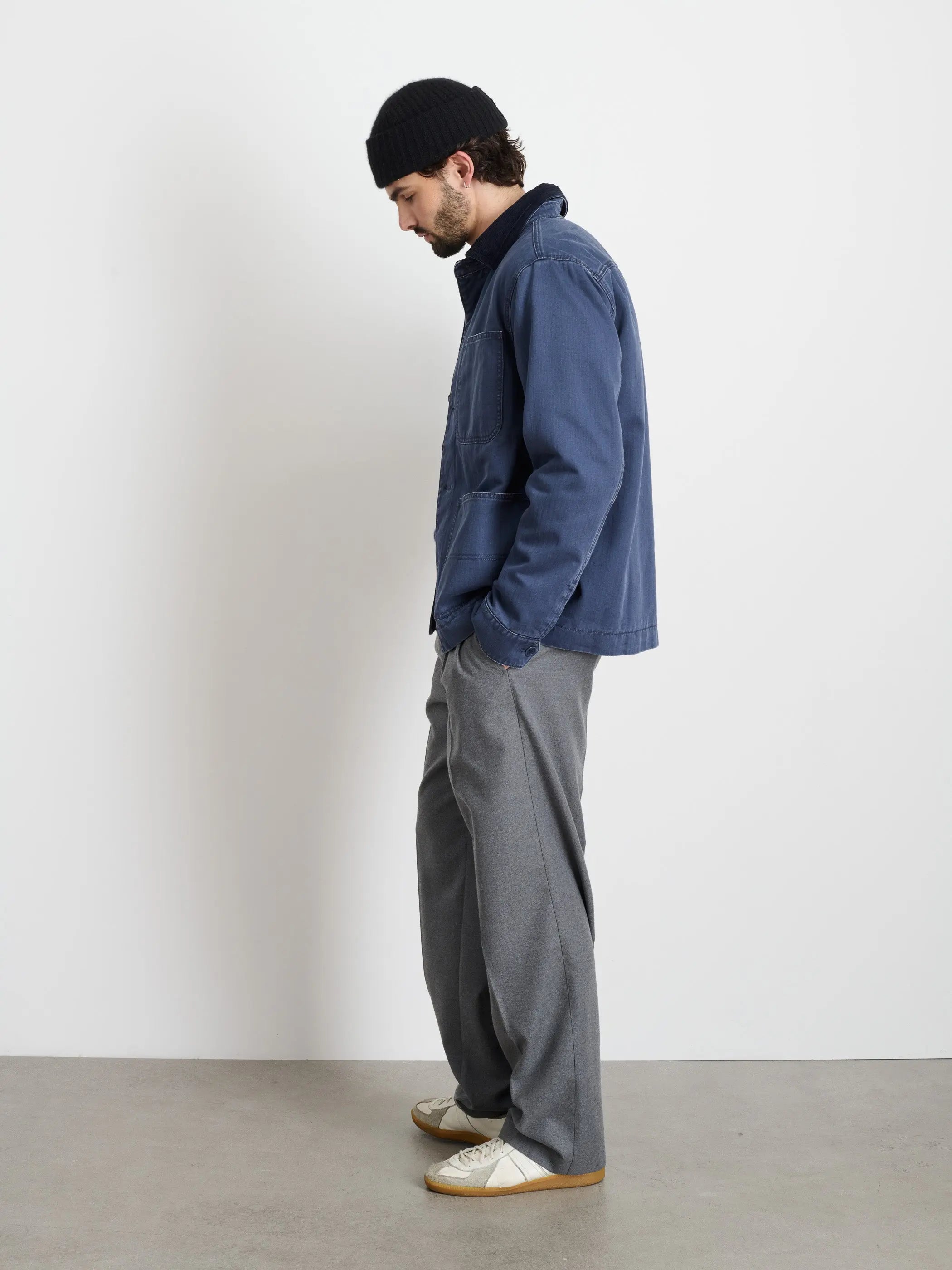 Alex Mill Cotton Herringbone Work Jacket - Storm Blue | Garmentory