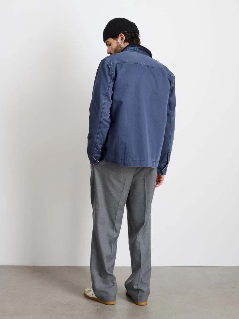 Alex Mill Cotton Herringbone Work Jacket - Storm Blue | Garmentory