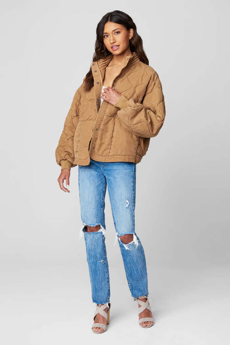BLANK NYC Quilted Jacket - Chai Tea | Garmentory