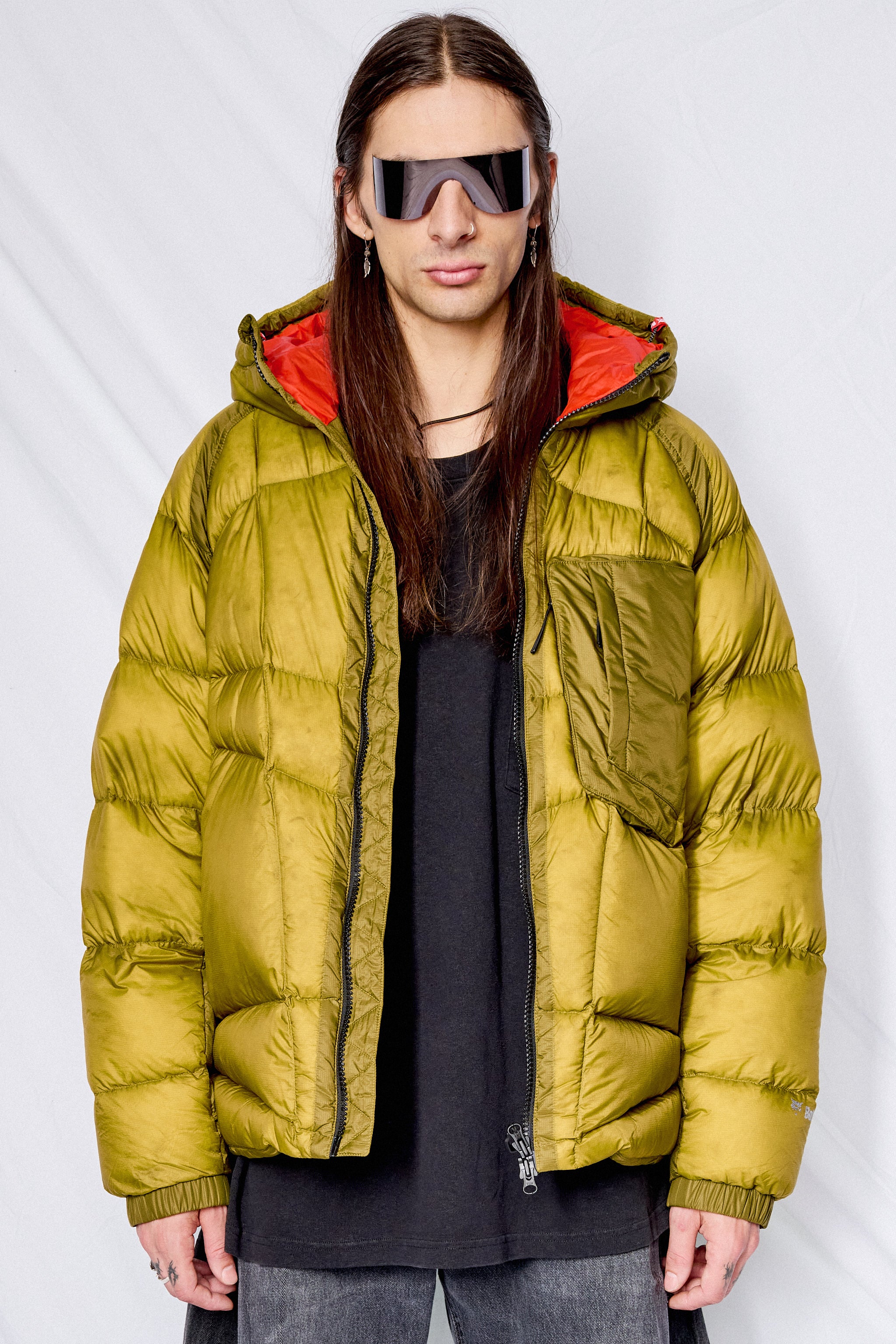 Bobcat Sheer Down Jacket - Avocado Meteor | Garmentory
