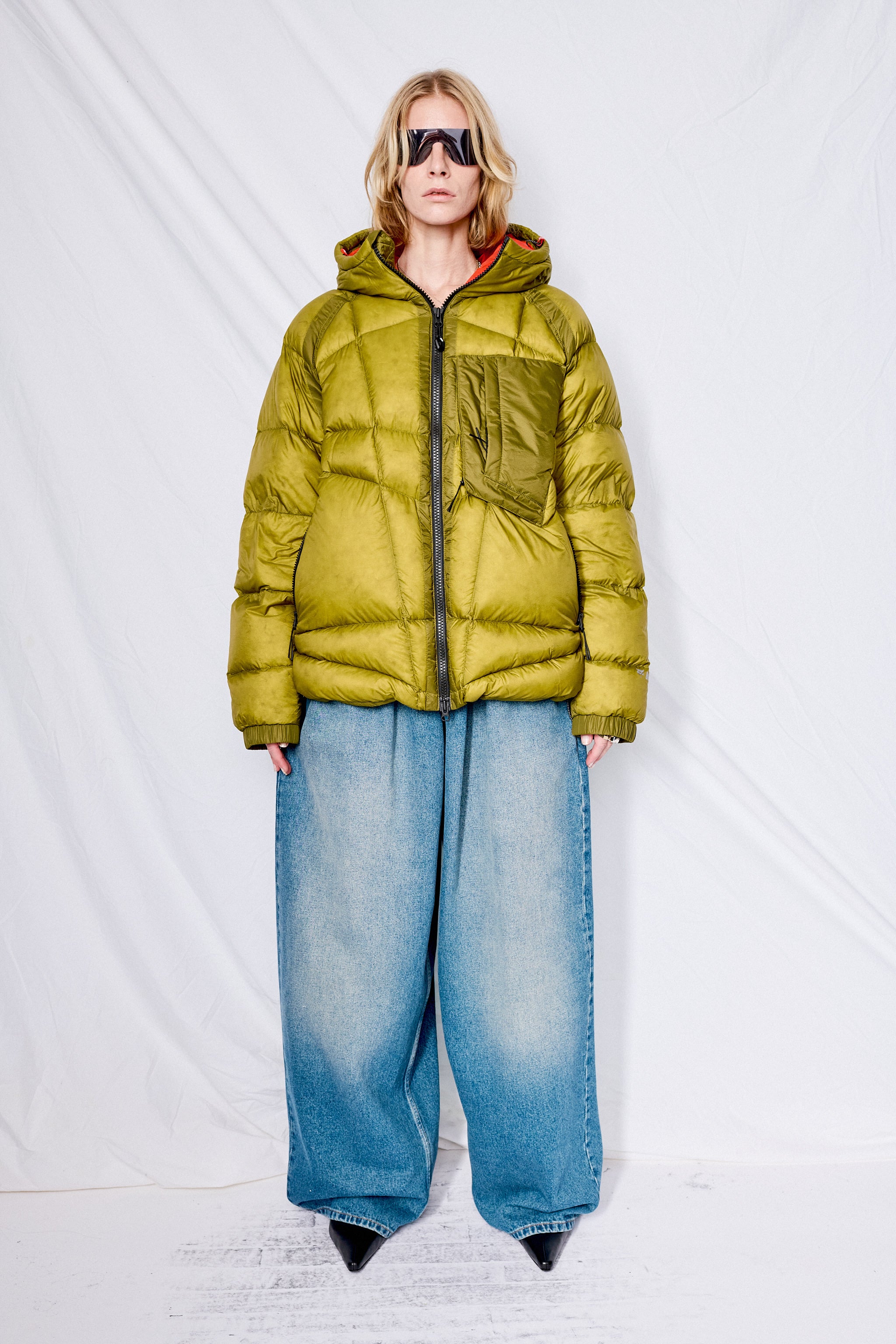 Bobcat Sheer Down Jacket - Avocado Meteor | Garmentory