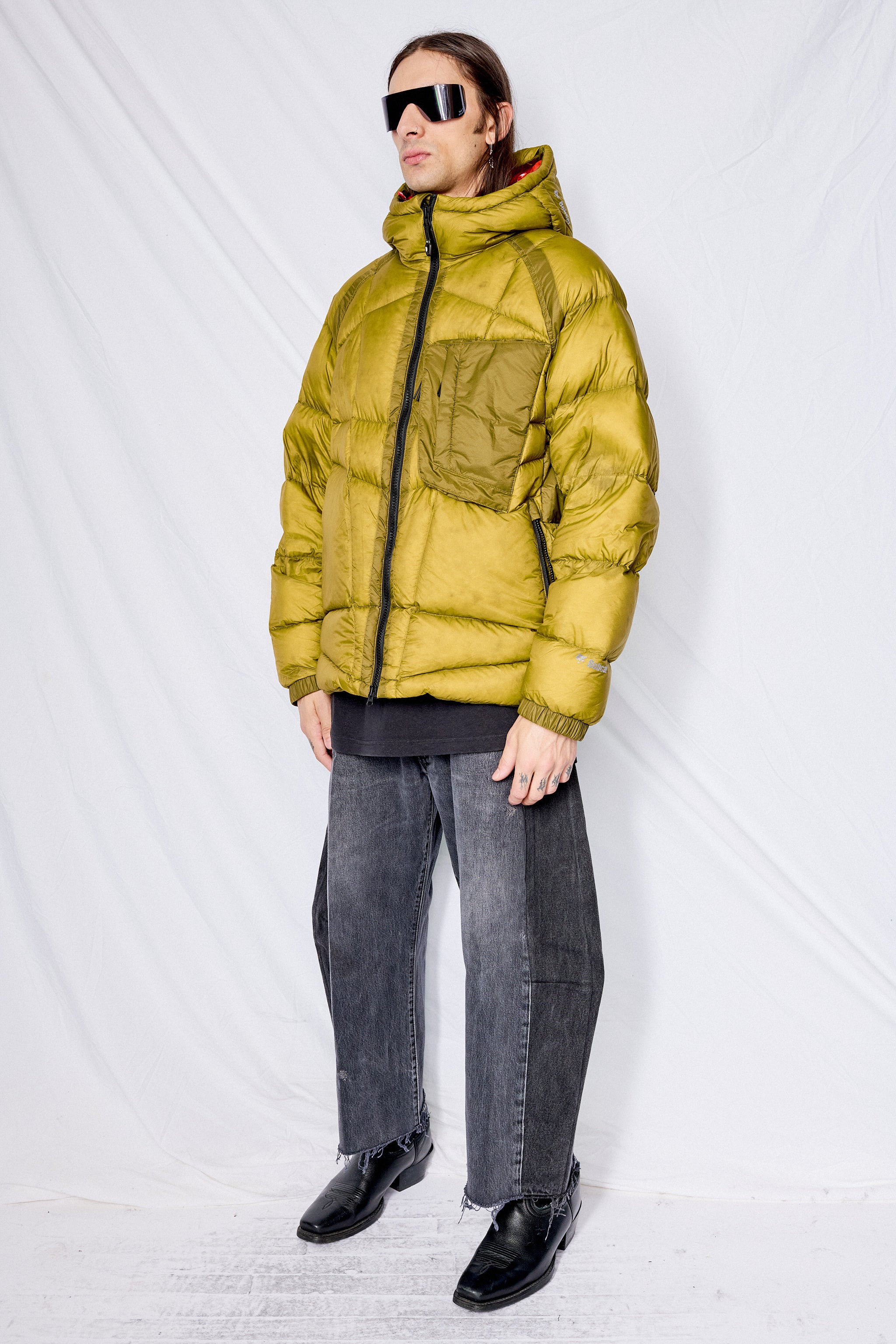 Bobcat Sheer Down Jacket - Avocado Meteor | Garmentory