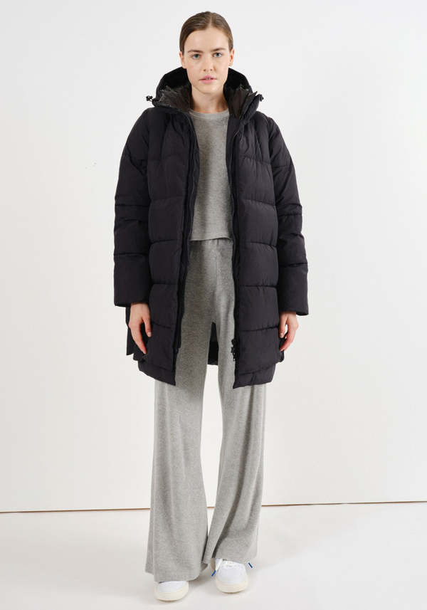 fargo puffer jacket in black olive | Garmentory