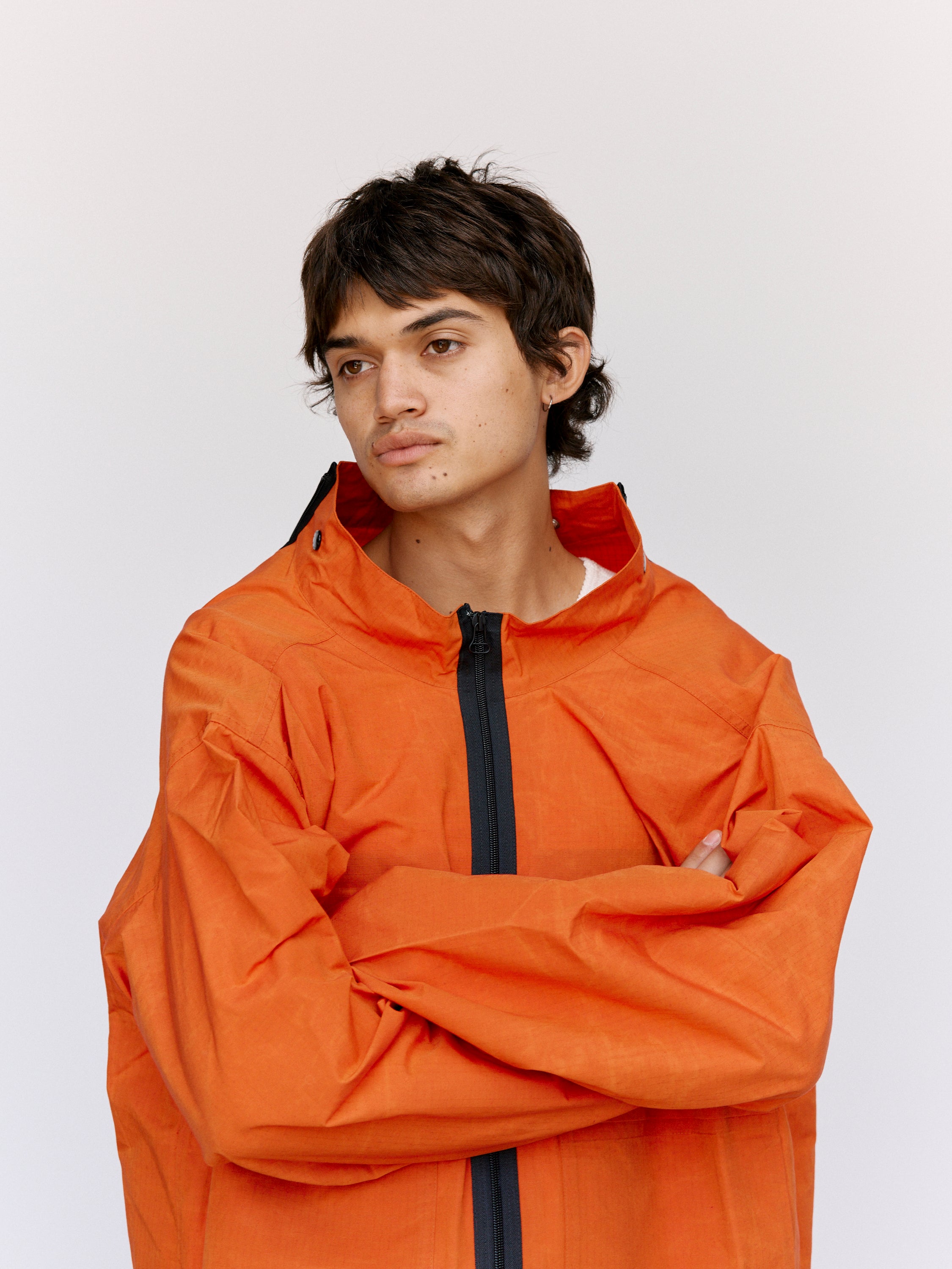 3MAN Cotton Nylon Ripstop Airbag Jacket - Orange | Garmentory