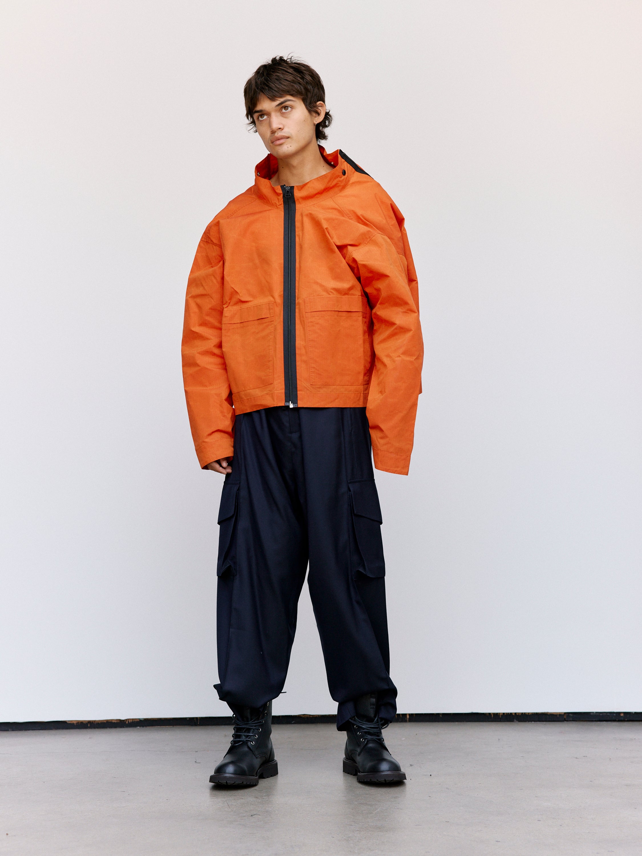 3MAN Cotton Nylon Ripstop Airbag Jacket - Orange | Garmentory