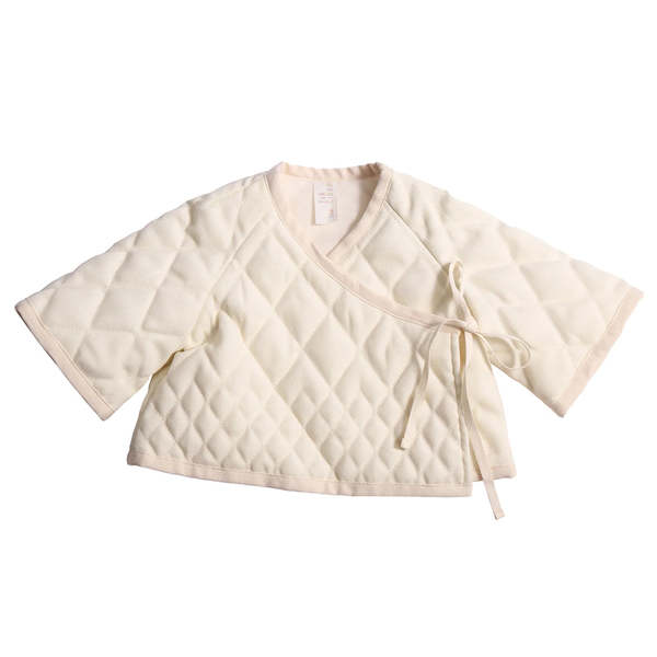 Tia Cibani Kids Baby Harlequin Tufted Jacket Opal Cream | Garmentory