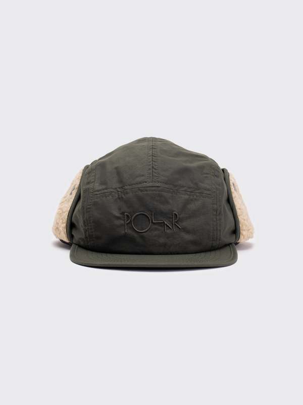 Polar Skate Co. Vlide Flap Cap - Army Green | Garmentory